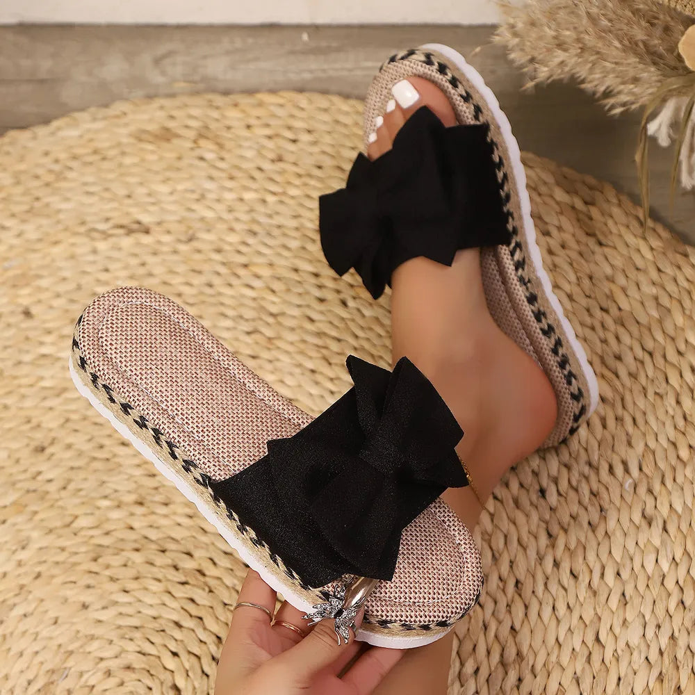 Bow Open Toe Platform Sandals – Bianca Bradley